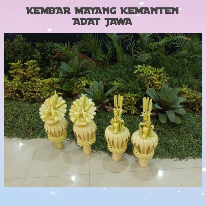 Jual JANUR KUNING ASLI KEMBAR MAYANG DAN KEMBANG MAYANG 1 SET 4 PCS ...