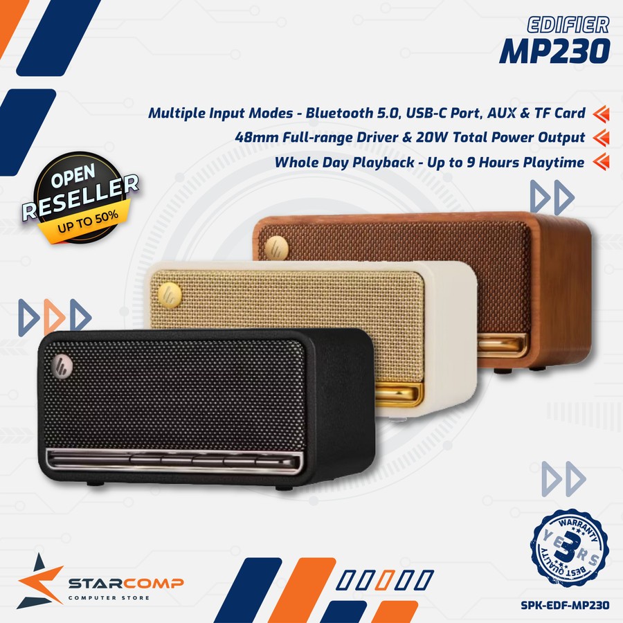Jual EDIFIER MP230 Tabletop Bluetooth Speaker | Shopee Indonesia