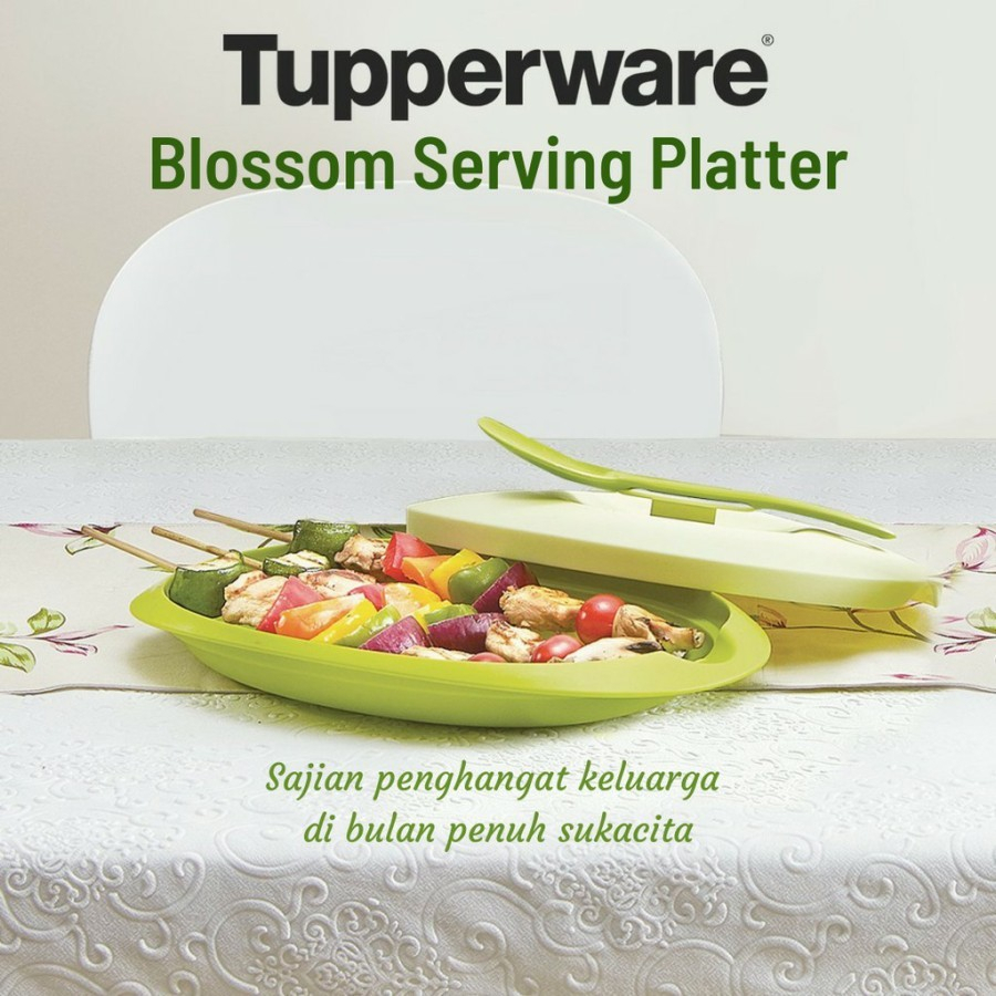 Jual TUPPERWARE PROMO SALE !!! BLOSSOM SERVING PLATTER WITH SPOON ...