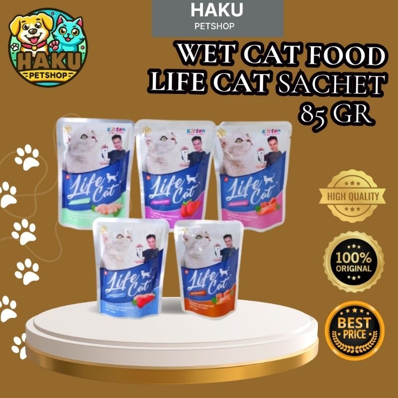 Jual Life Cat sachet 85gr - Makanan Kucing pouch wet cat food | Shopee ...
