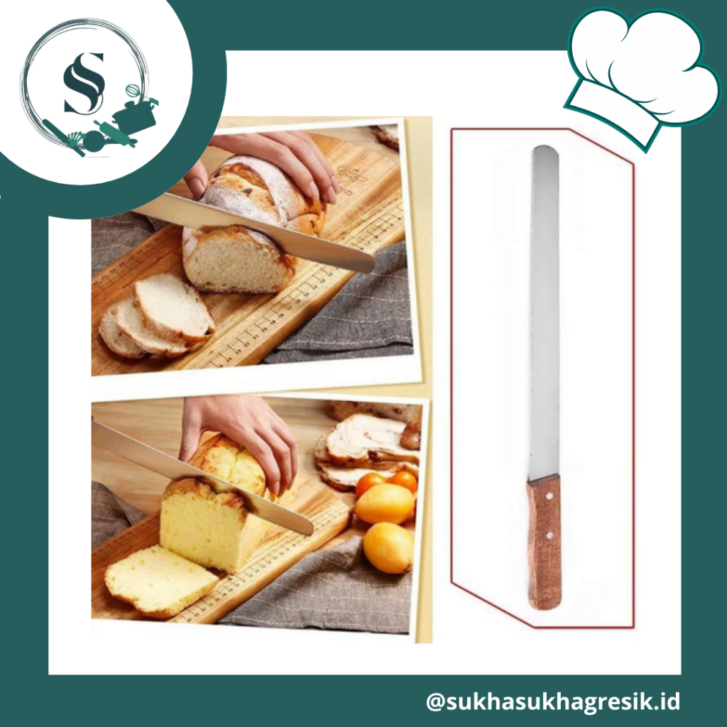 Jual (SSG) BREAD KNIFE PISAU ROTI HALUS | Pisau Potong Roti Toast ...