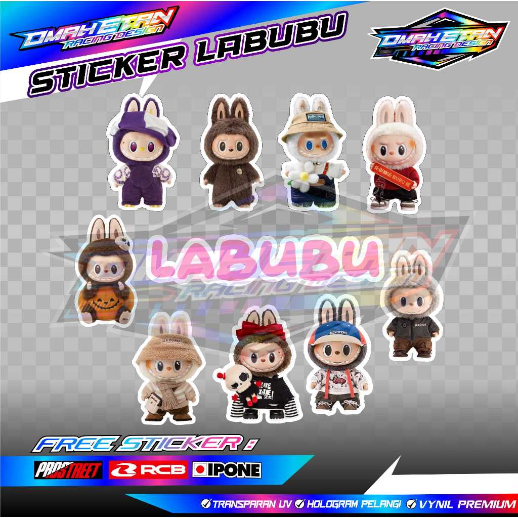 Jual STIKER PACK LABUBU / STIKER LABUBU WATERPROOF ANTI AIR | Shopee ...