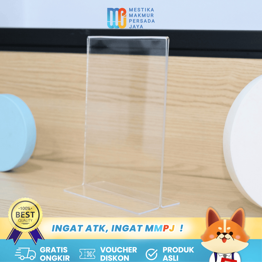 Jual Rak Display Akrilik Transparan Ukuran 12,5 x 17,5 cm - Frame Menu ...