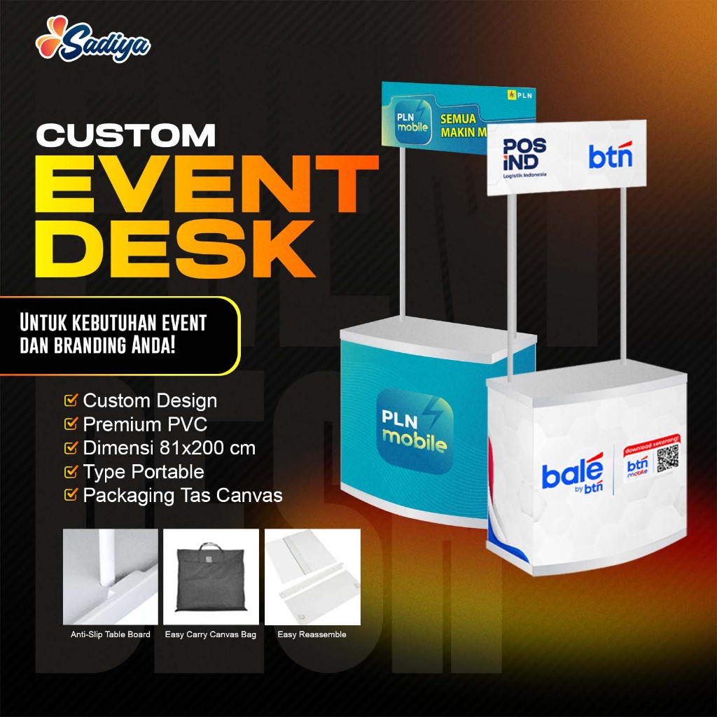Jual PRE ORDER - EVENT DESK / POLYCOUNTER / MEJA PROMOSI / MEJA PAMERAN ...