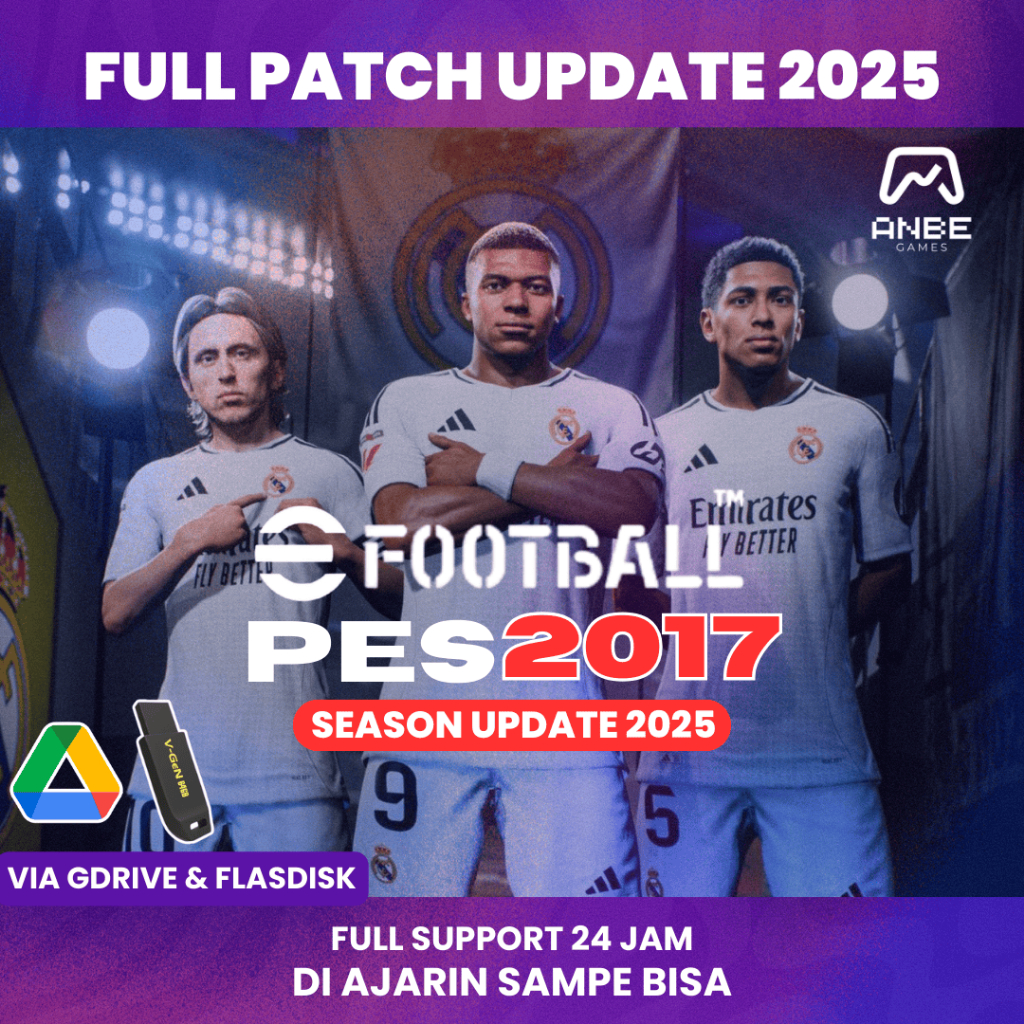 Jual PES 2017 FULL PATCH 2025 | GAME PC | Shopee Indonesia