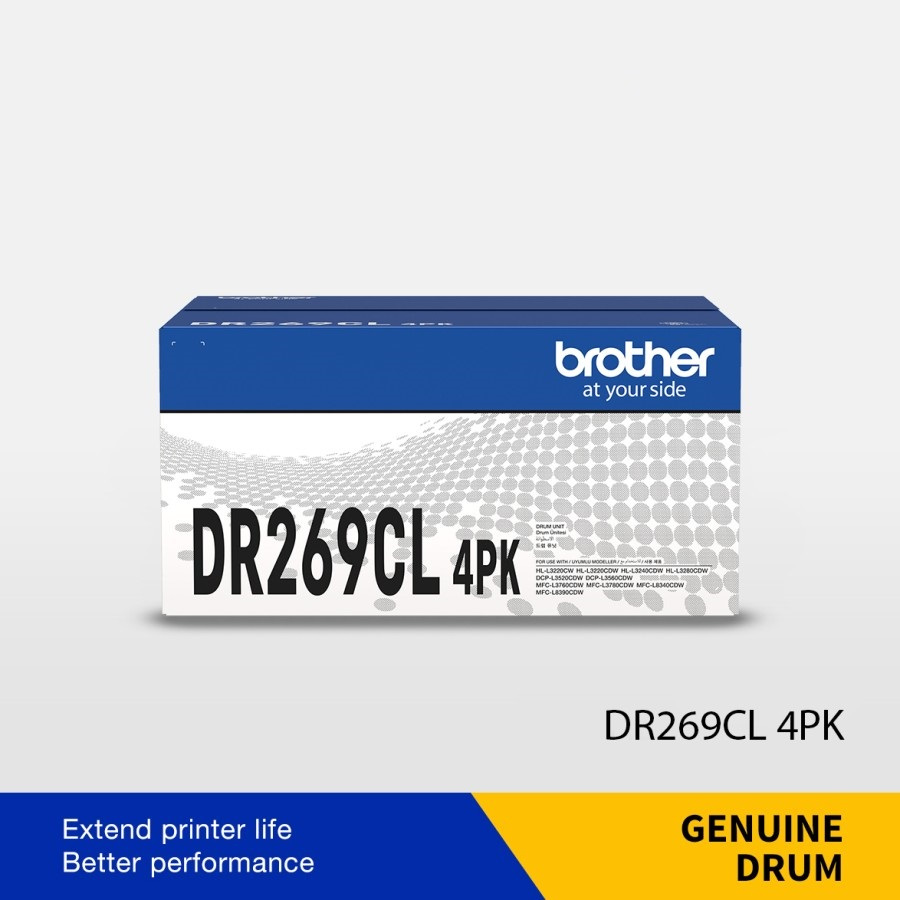Jual BROTHER DRUM TONER DR-269CL DR269CL 4PK COLOR COLOUR TINTA INK ...