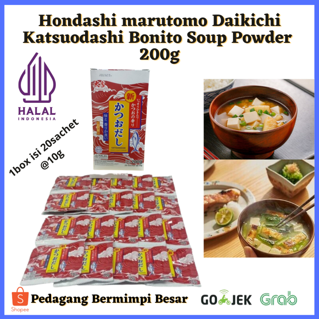 Jual Hondashi marutomo Daikichi Katsuodashi Bonito Soup Powder ...