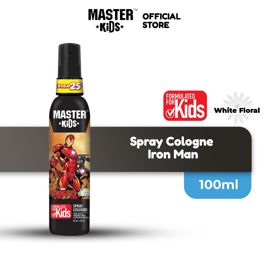 Jual Master Kids Spray Cologne Iron Man Botol 100ml | Shopee Indonesia