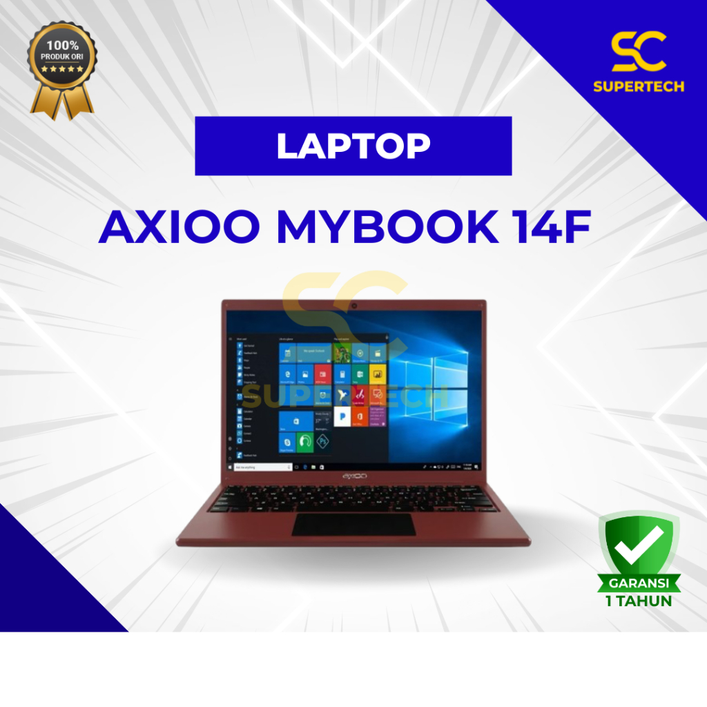 Jual NOTEBOOK AXIOO MYBOOK 14F N4020 6GB 256SSD 13.3WQXGA IPS DOS ...