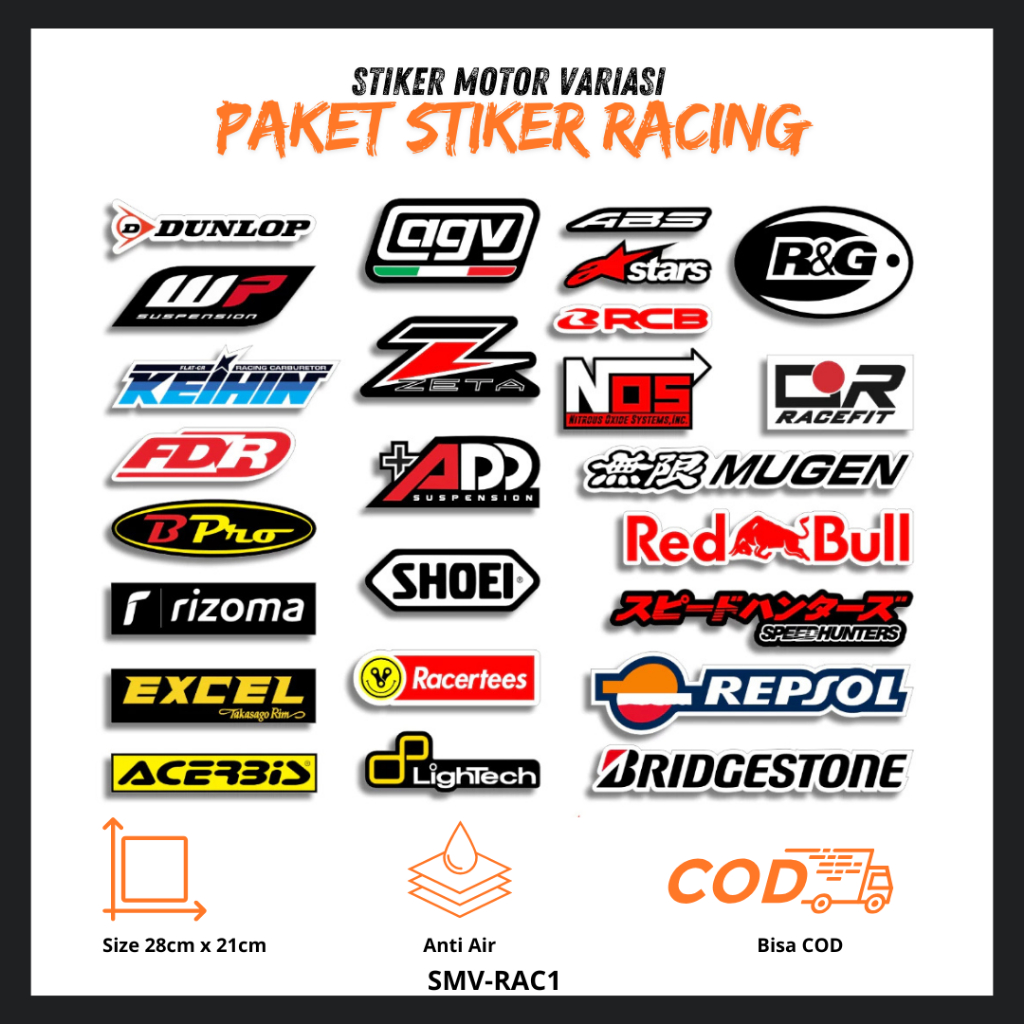 Jual Stiker Sponsor Racing Sticker Kata Kata VIRAL Set Pack Terbaru ...