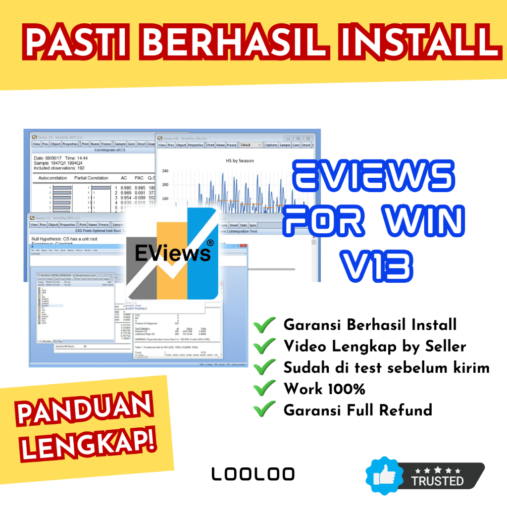 Jual Eviews 13 / Eviews 12 / Eviews 10 / Eviews 9 / Eviews Enterprise Full Version | Shopee ...