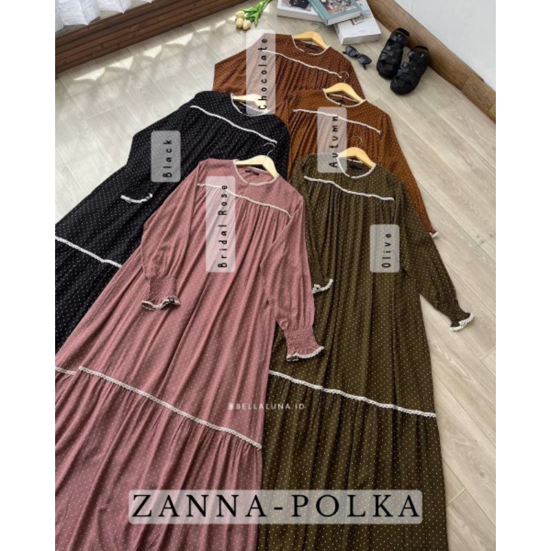 Jual HOMEDRESS ZANNA/KALUNA POLKA BELLALUNA (Gamis Daster Busui Bumil ...