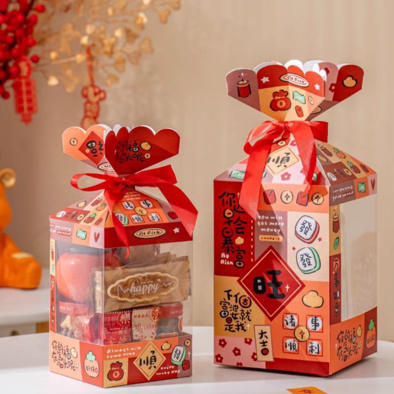 Jual Kotak Cookies Imlek Kotak Nastar | Hamper imlek | Box Imlek Ular ...