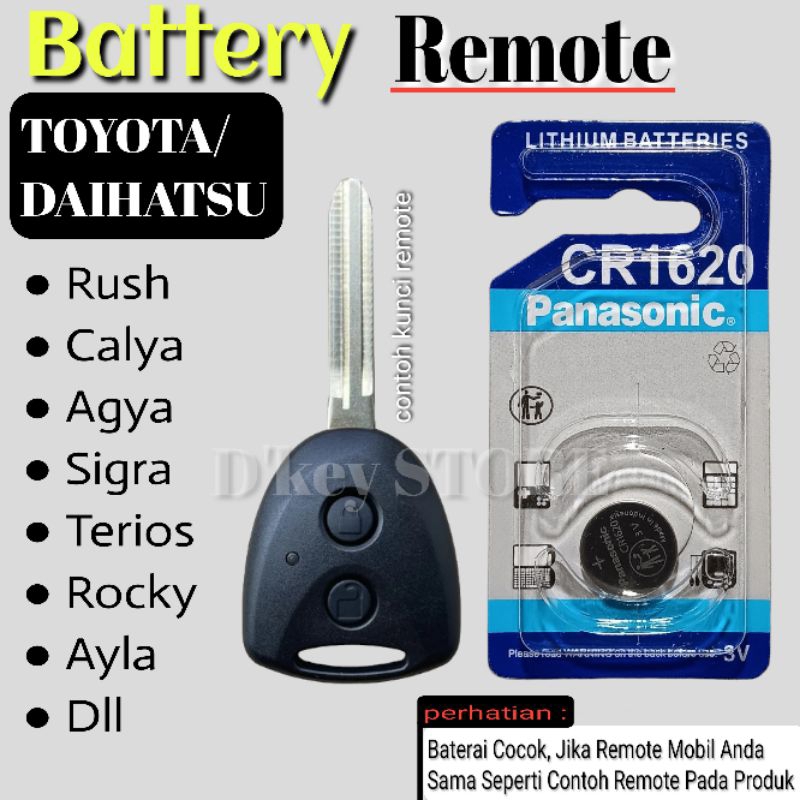 Jual Baterai Battery Batrai Batre Untuk Kunci Remote Remot Mobil Toyota ...