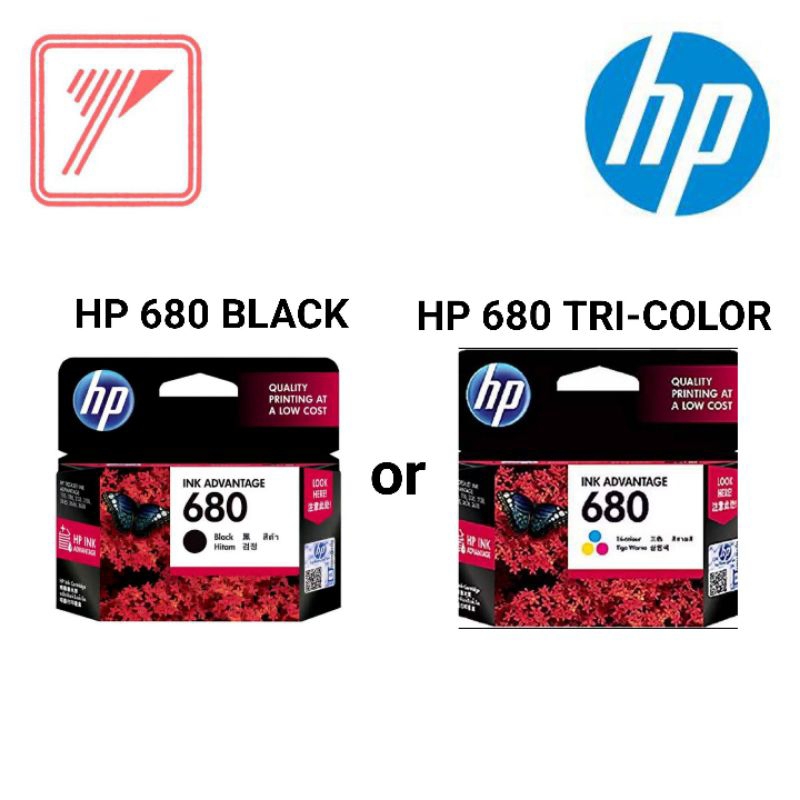 Jual HP Ink Tinta 680 Black ATAU 680 Color HP680 HP680B ATAU HP680C ...