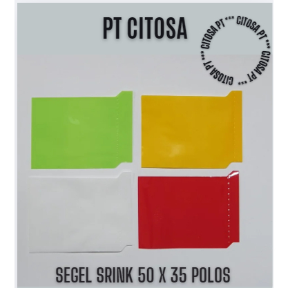 Jual Segel Botol Ukuran 50 X 35 Mm Warna @ 100 Pcs / Segel Plastik ...