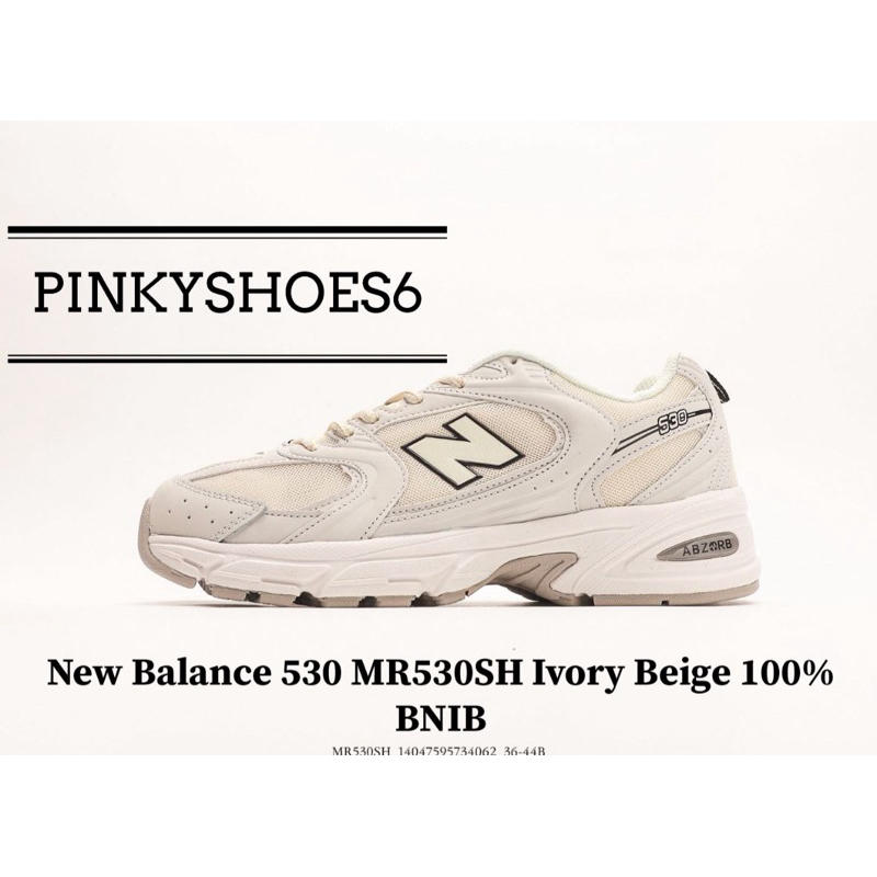 Jual Sepatu New Balance 530 MR530SH Ivory Beige 100% BNIB | Shopee ...