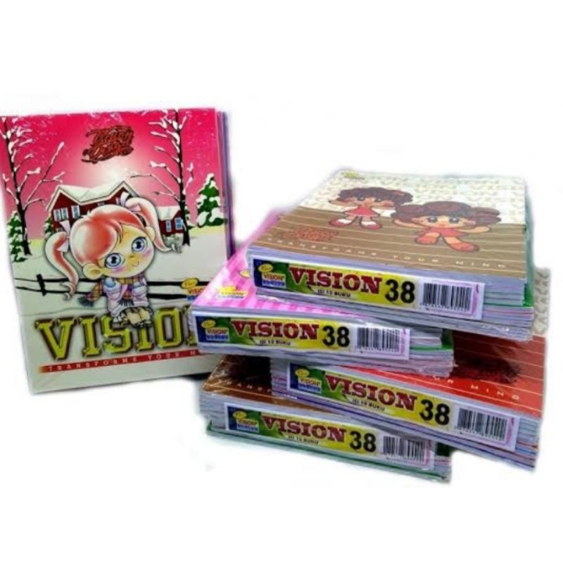 Jual Buku Vision 38 lembar 1 pak isi 10 pcs | Shopee Indonesia