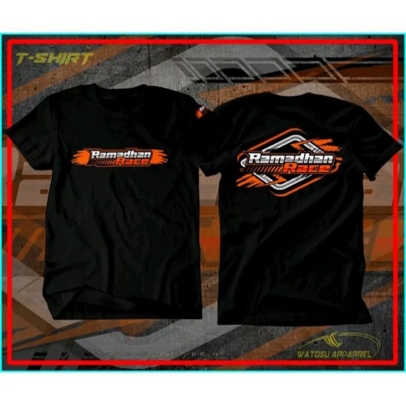 Jual KAOS VIRAL RAMADHAN RACE DTF PUTIH OREN | Shopee Indonesia