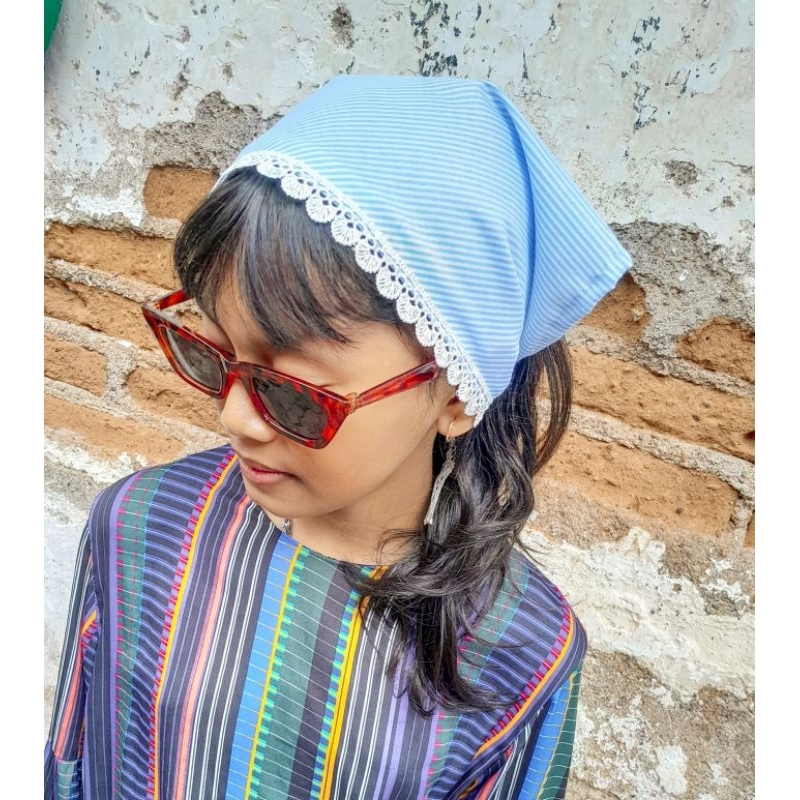 Jual BANDANA/RAW LACE KOREAN (renda depan) | Shopee Indonesia