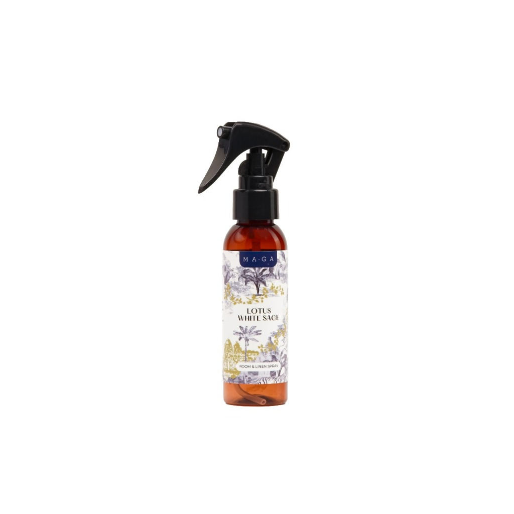 Jual MAGA Lotus White Sage Room Linen Spray Pengharum Ruangan | Shopee ...