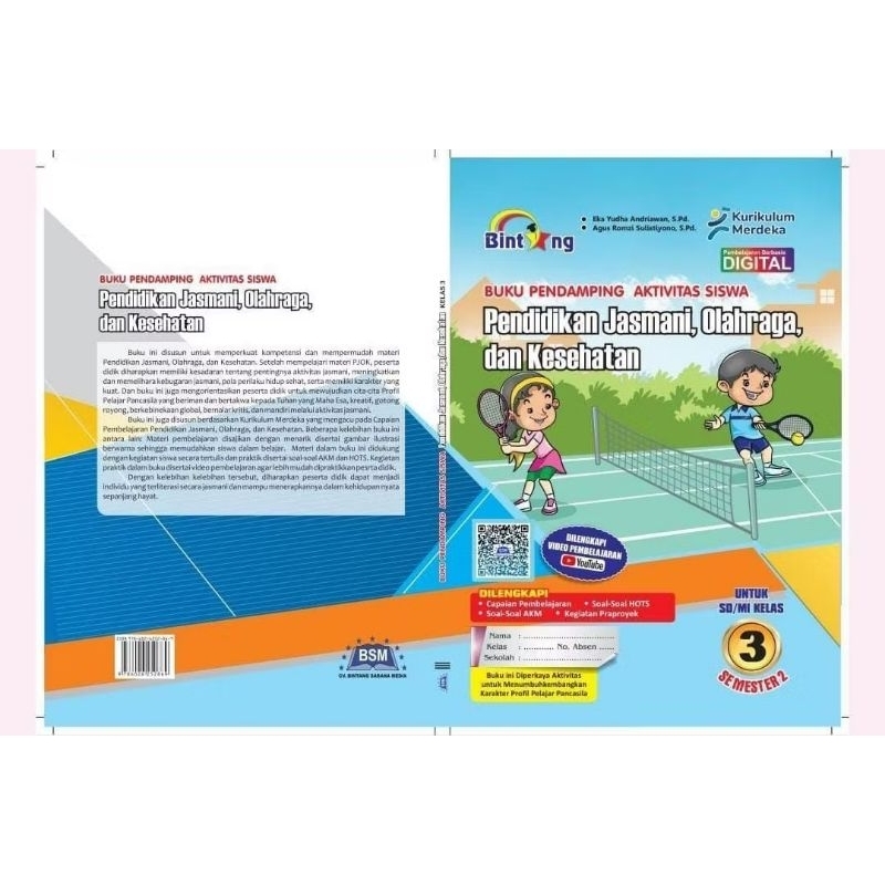 Jual PAKET PJOK BINTANG KELAS 3 SEMESTER 2 COVER BARU 2026 KURIKULUM ...
