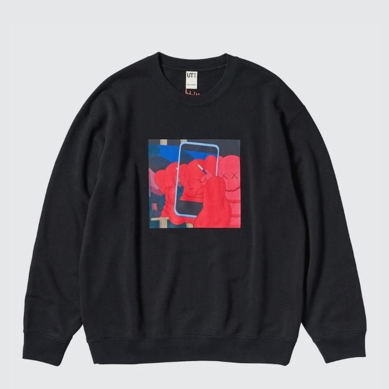 Jual Uniqlo Sweater Kaws x Andy Warhol Black | Shopee Indonesia