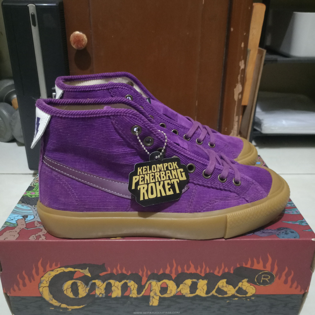 Jual SEPATU COMPASS X KPR REY MARSHALL PURPLE GUM Hi - 39 NEW | Shopee ...