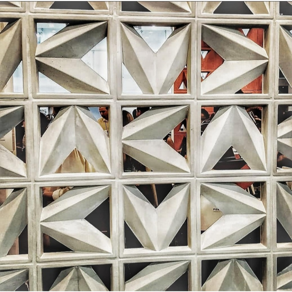 Jual Roster Beton Motif V Dua Sisi Minimalis ART ROSTER | Shopee Indonesia