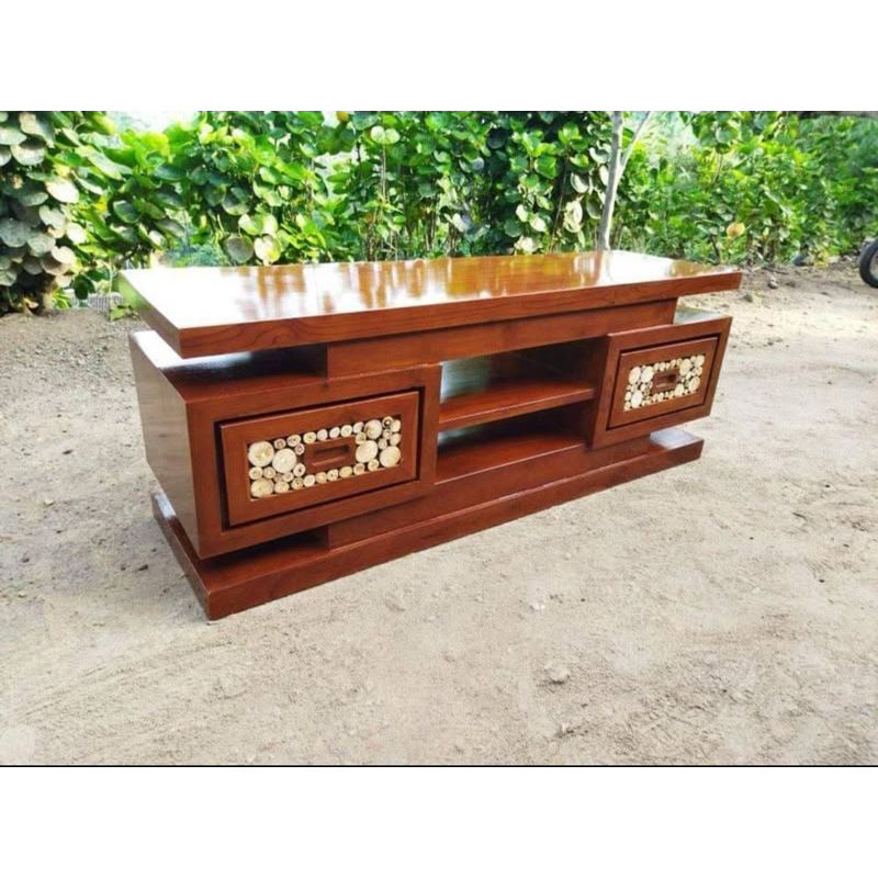 Jual Bufet Pendek Kaca Mata / Meja TV Jati | Shopee Indonesia