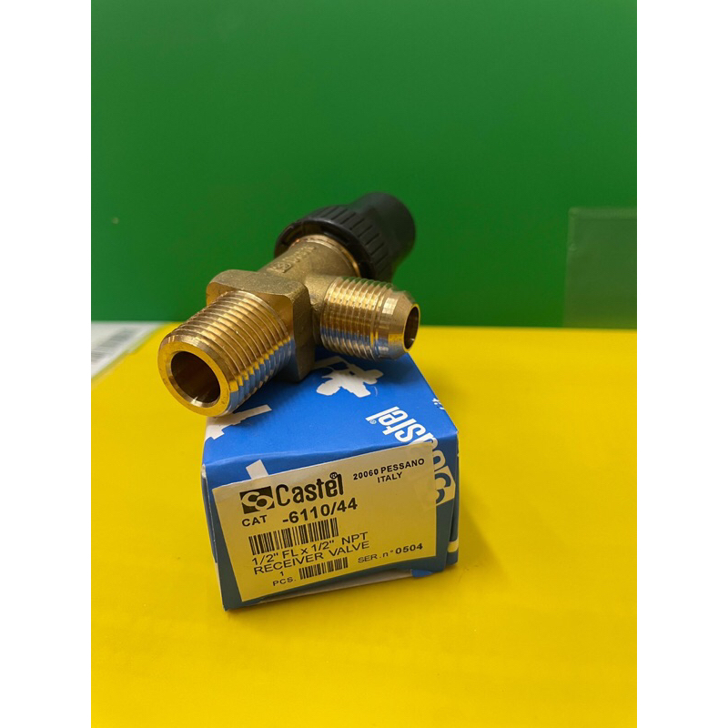 Jual Receiver Valve Castel 1/2”FL / SAE X 1/2”NPT (6110/44) | Shopee ...