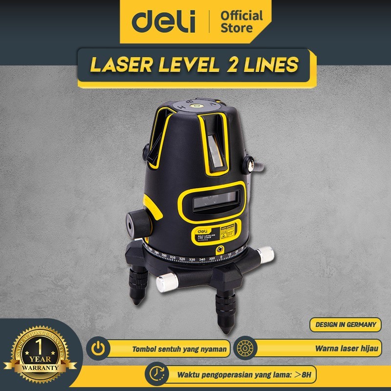 Jual Deli Laser Level 2 Line / Laser Levelling 2 Garis EDL332302 ...