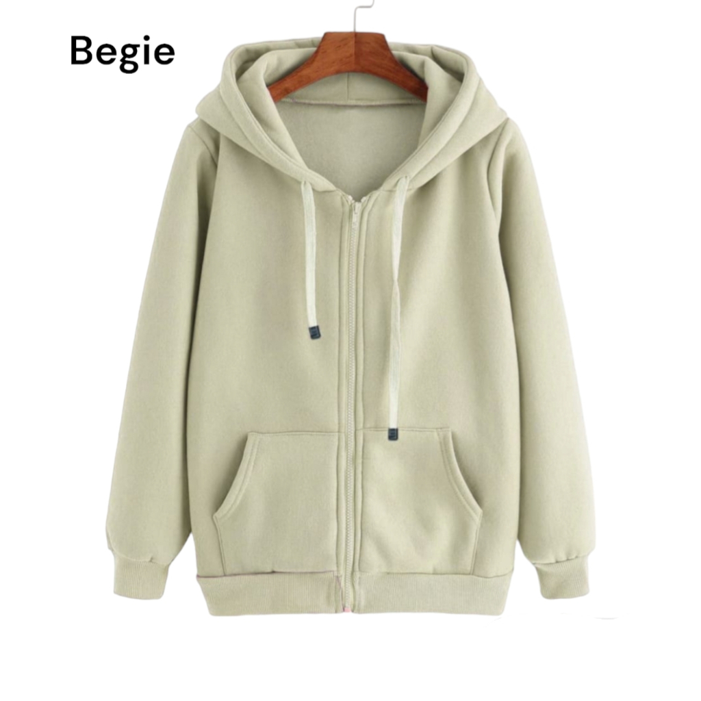 Jual JAKET SEWATER POLOS ZIIPER PRIA WANITA L XL XXL | Shopee Indonesia