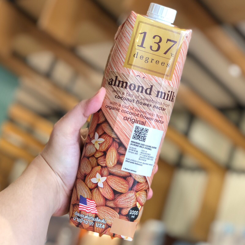 Jual 137 Degrees Almond Milk Original with Organic Coconut Flower Nectar 1000ml | Shopee Indonesia