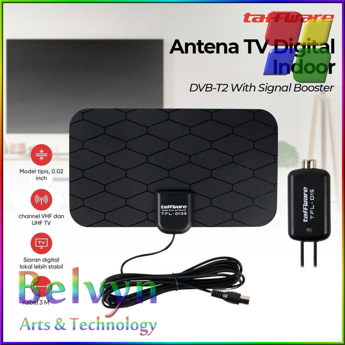 Jual Antena TV Digital DVB-T2 25dB Grid Pattern Signal Booster ...