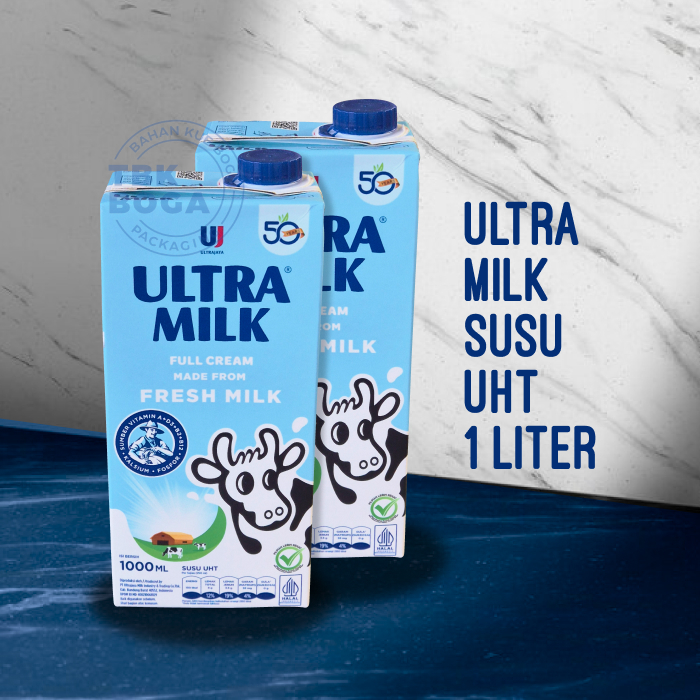 Jual Ultramilk Susu UHT ( 1 liter / 1000 ml ) Full Cream Ultra Milk | Shopee Indonesia