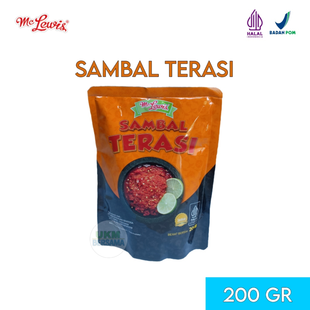 Jual McLewis/Mc Lewis Sambal Terasi 200gr | Shopee Indonesia