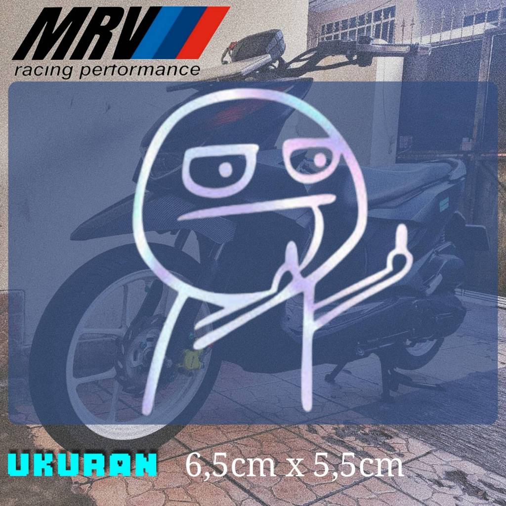Jual STICKER MIDDLE FINGER FUCK FUCEK PUCEK CUTTING | STICKER MOTOR ...