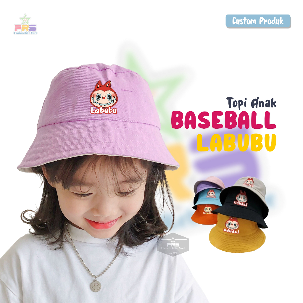 Jual Topi Bucket Anak Karakter Sablon Model Animasi Lucu Labubu Kuromi dll | Shopee Indonesia