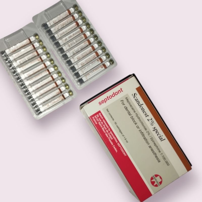 Jual septodont Scandonest 2% (per ampul) | Shopee Indonesia