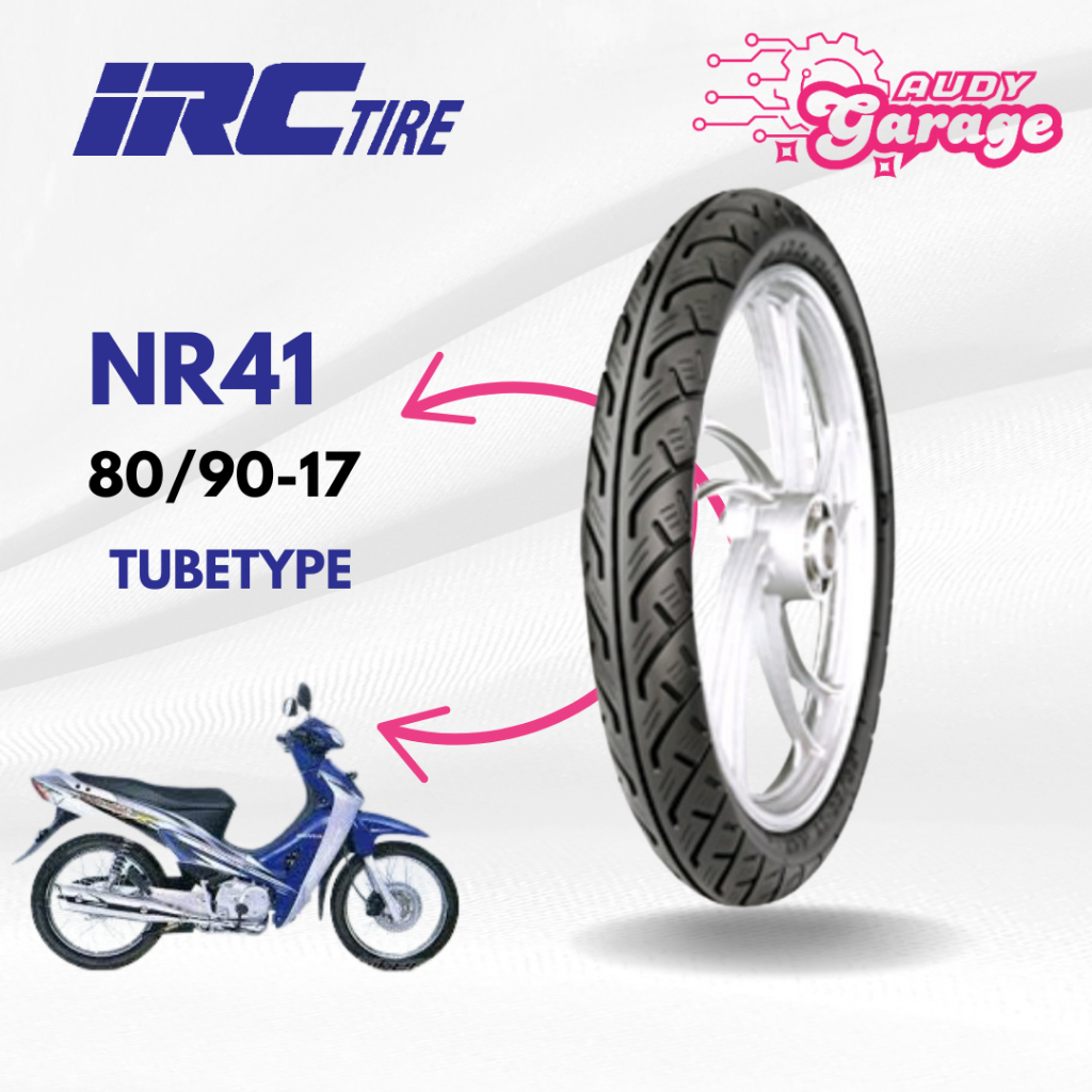 Jual Ban Motor IRC NR 41 80/90-17 NR41 Tubetype Ban Luar Revo Supra ...