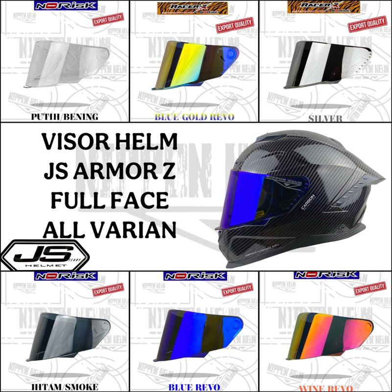 Jual KACA HELM JS ARMOR Z FULL FACE ALL VARIAN | Shopee Indonesia