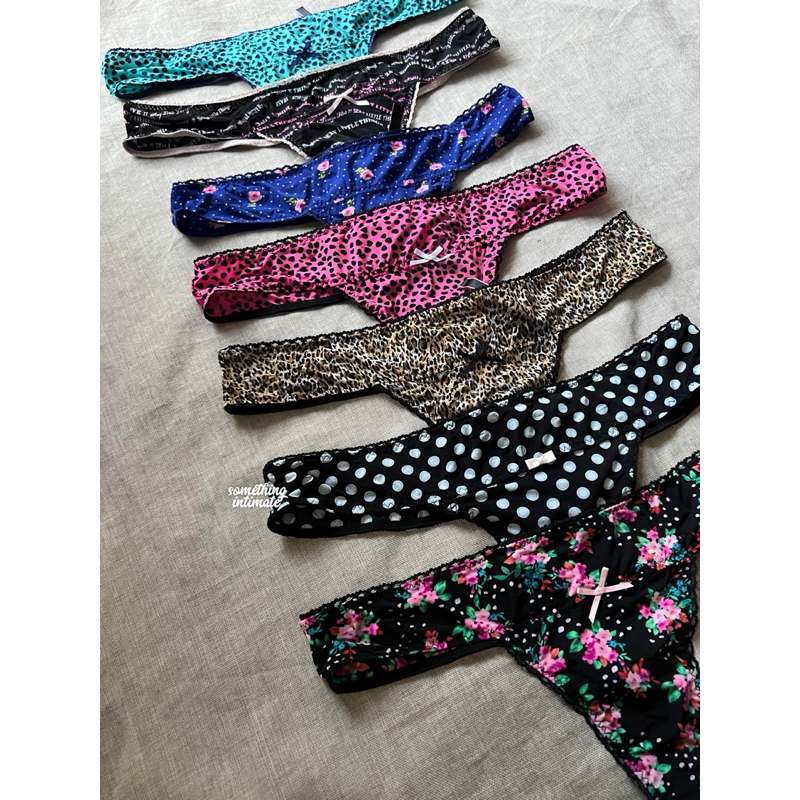 Jual Victoria Secret's Sexy Little Thing Icon Lace Cheekies / Thong ...