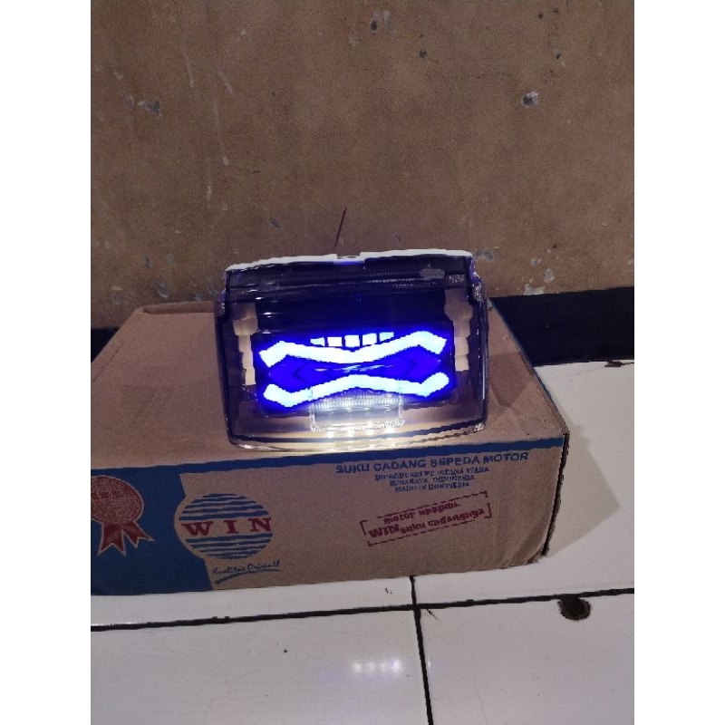 Jual lampu stoplamp led gl pro/max biru mika set lampu tanpa reflektor ...