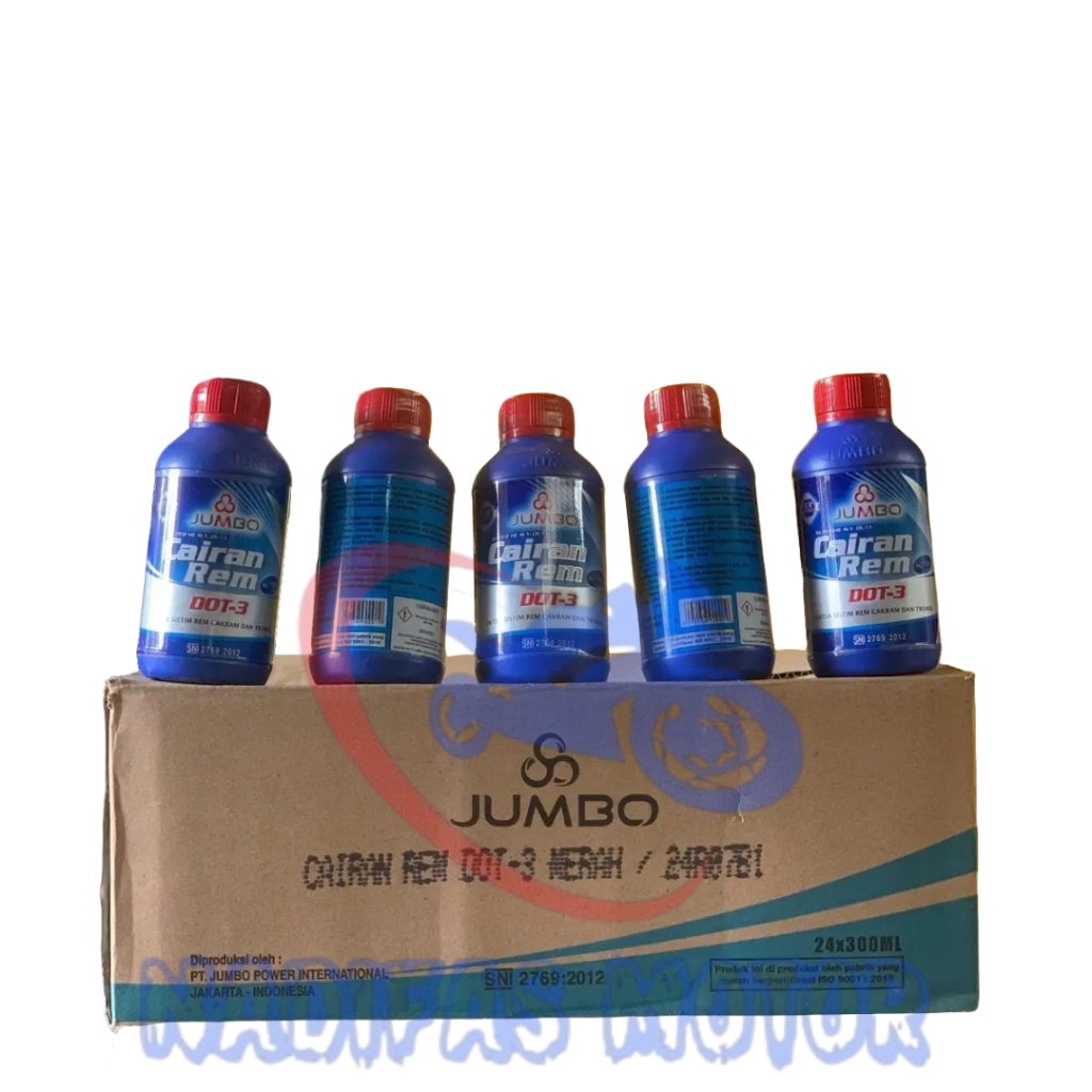 Jual Oli Rem JUMBO 300ml 1 Dus Isi 24 Botol Original Oil Brake Fluid ...