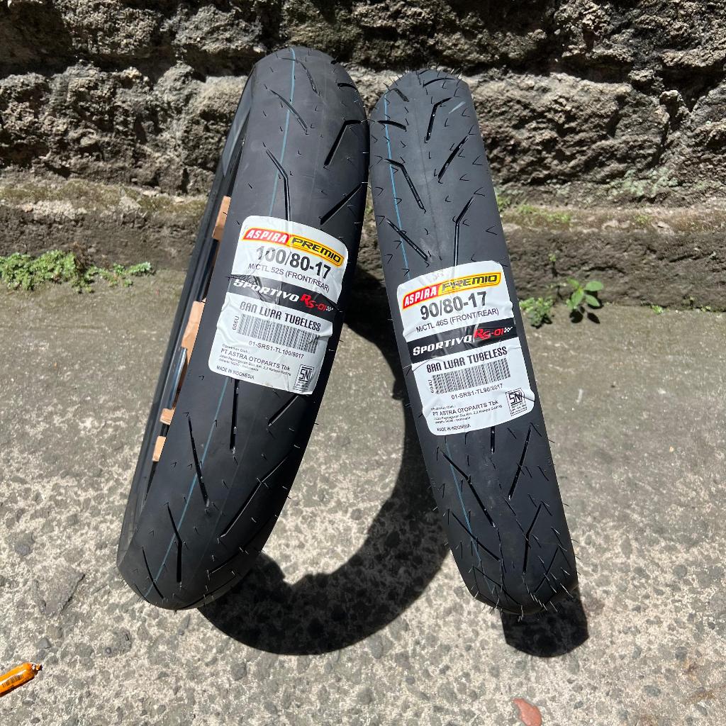 Jual Ban Balap ASPIRA RS01 100/80-17 Tubeless (SOFT COMPOUND) Ban Motor Satria Fu, R15, GSX150 ...