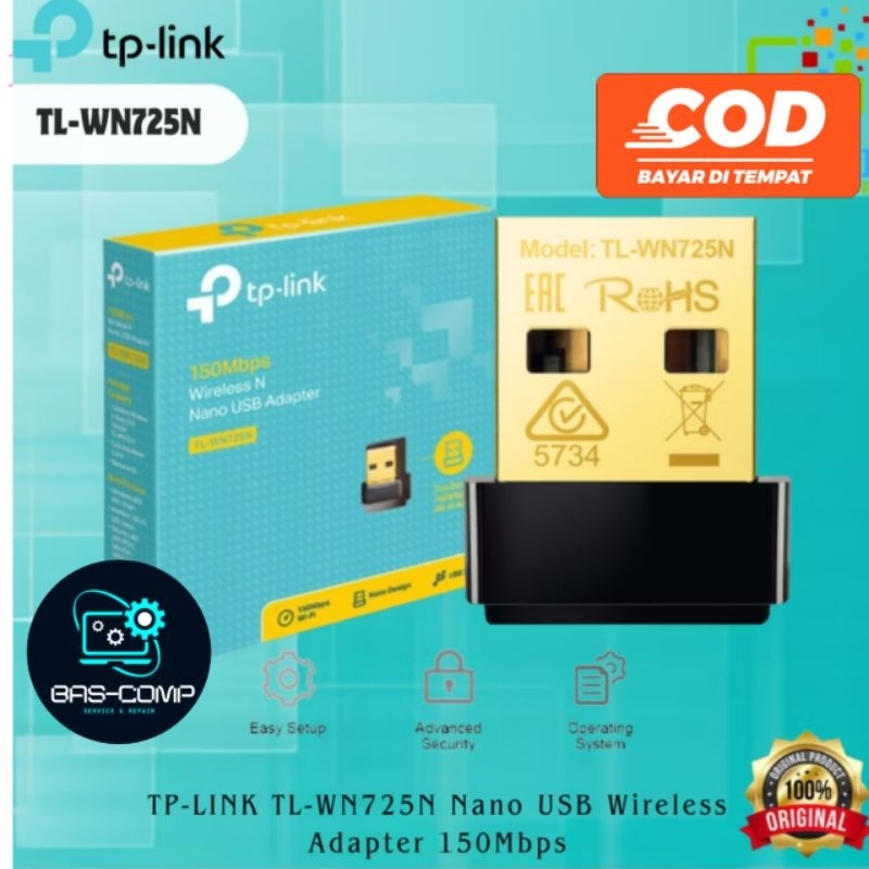 Jual TP-LINK TL-WN725N: 150Mbps Wireless Nano USB Adapter | Shopee ...