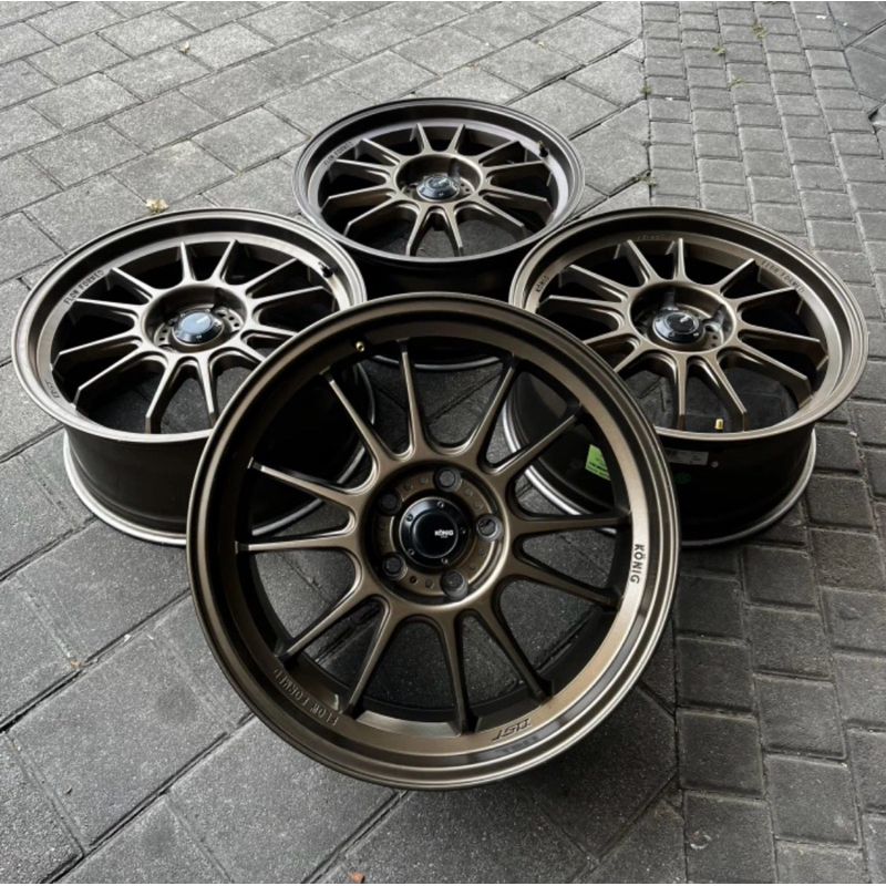 Jual Velg Original KONIG Hypergram Ring 18. Race Bronze Color. Lebar 8.5. Et 45. 5x112/114 ...