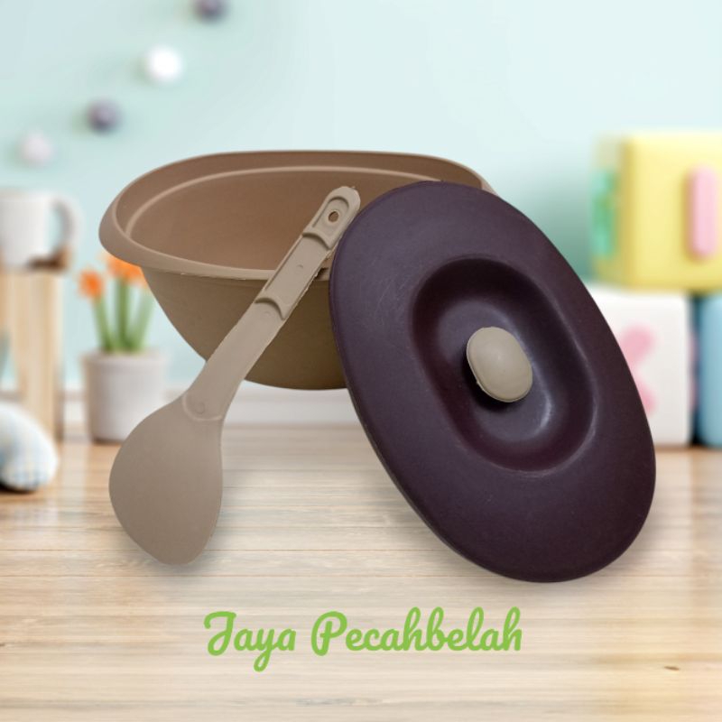 Jual Tempat Sayur Basi Oval Plus Entong Cappucino Ekonomis SSS ...