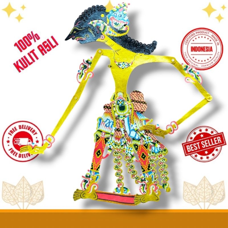 Jual Wayang Kulit Asli ABIMANYU Halusan Ukuran Standar Dalang | Shopee Indonesia